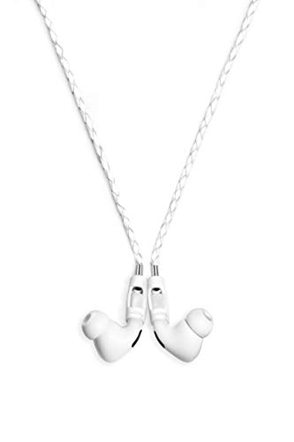 Tapper White Lamb Leather/Stainless Steel Strap for AirPods & AirPods Pro