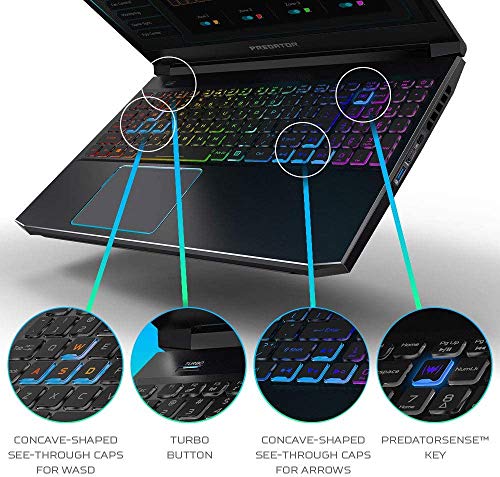 Acer Predator Helios 300 Gaming Laptop, i7-10750H, 15.6" FHD 144Hz IPS Display, WiFi 6, RGB Backlit Keyboard, HD Webcam, USB-C, HDMI, NVIDIA GeForce RTX 2060 6GB, Win 10 (32GB RAM | 1TB PCIe SSD)