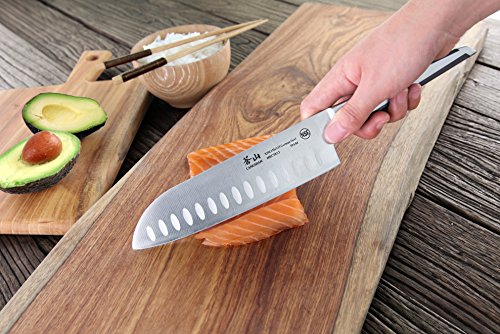 Cangshan X Series 59144 German Steel Forged Santoku Knife, 7-Inch