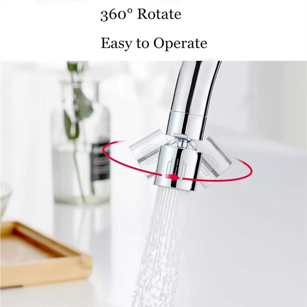 360° Rotate 2-Flow Faucet Water Bubbler Home Kitchen Saving Tap Head Spray Nozzle Replacement Anti-Splash Tap Booster Shower and Water Saving Faucet for Kitchen