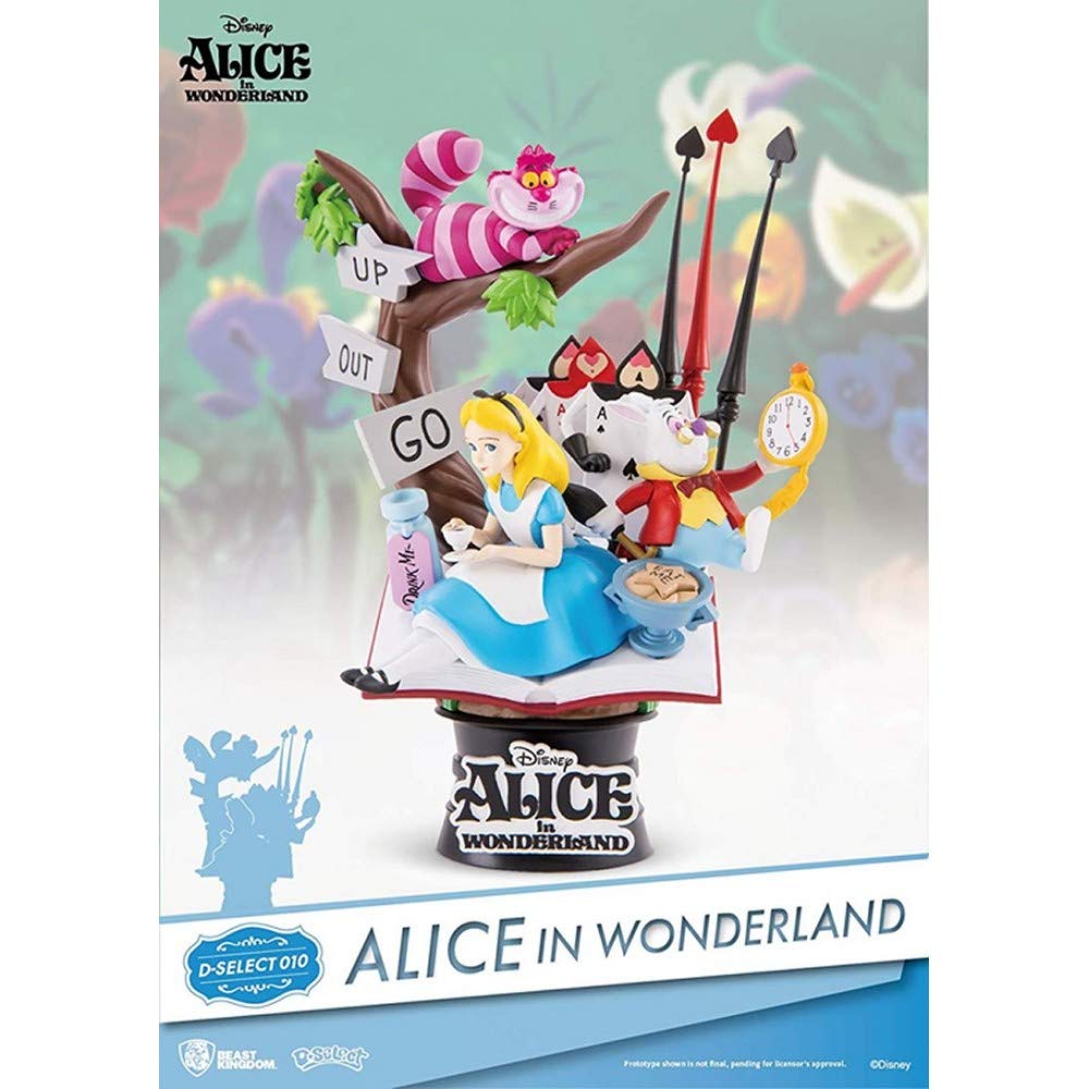 Beast Kingdom Alice in Wonderland Ds-010 D-Stage Series Statue, 6 inches