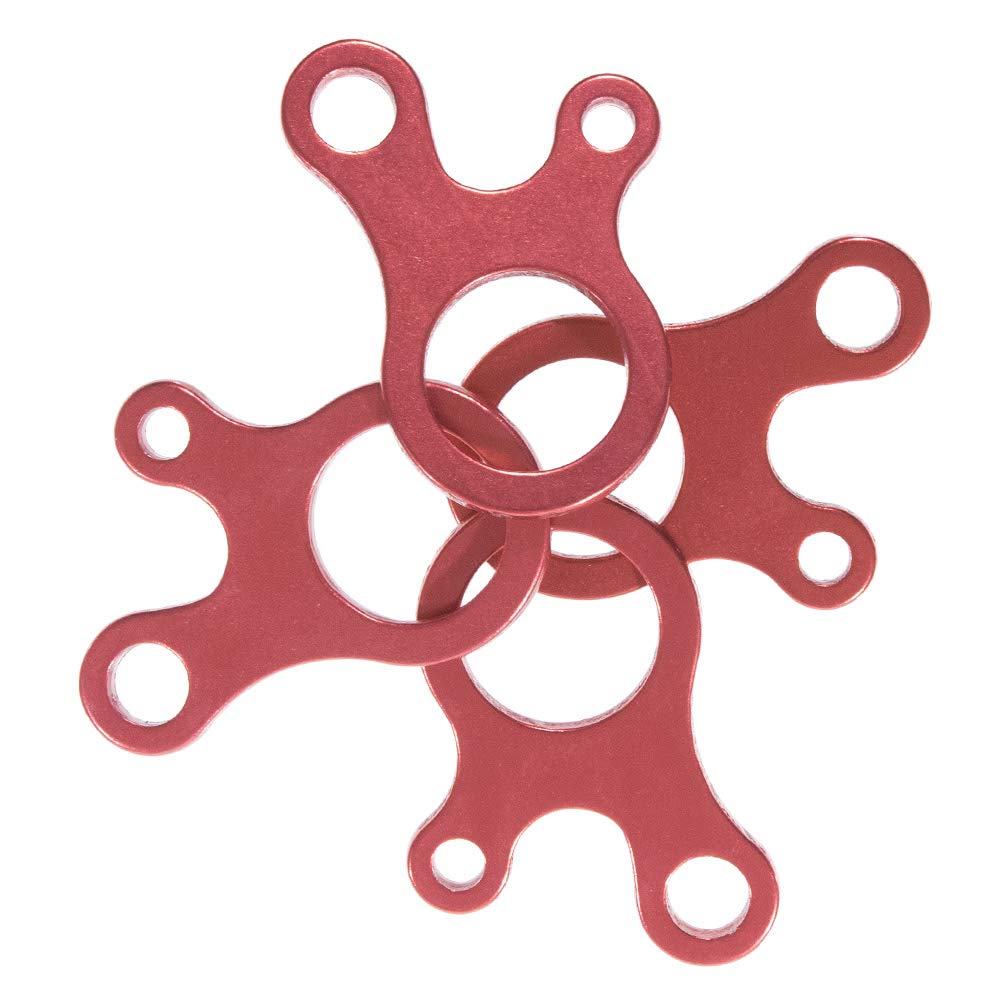 3 Hole Tensioner β Adds Tension to Line of Various Makes (10 Pack, Red)