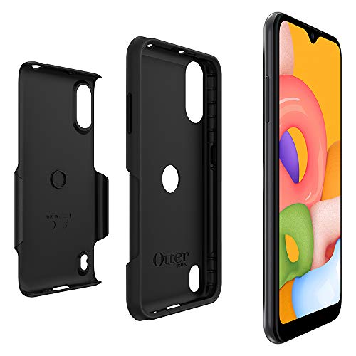 OtterBox Samsung Galaxy A01 Commuter Series Lite Case - BLACK, slim & tough, pocket-friendly, with open access to ports and speakers (no port covers),