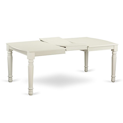 East West Furniture DONO9-LWH-W Dining Set, 9 Pieces