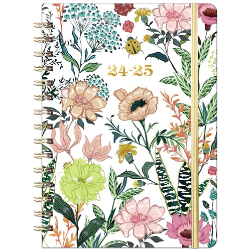 2024-2025 Academic Planner – Weekly & Monthly Planner from Jul. 2024 – Jun. 2025, 6.4" x 8.5" with Tabs, Flexible Hardcover, Thick Paper, Strong Twin-Wire Binding, Back Pocket, Inspirational Quotes