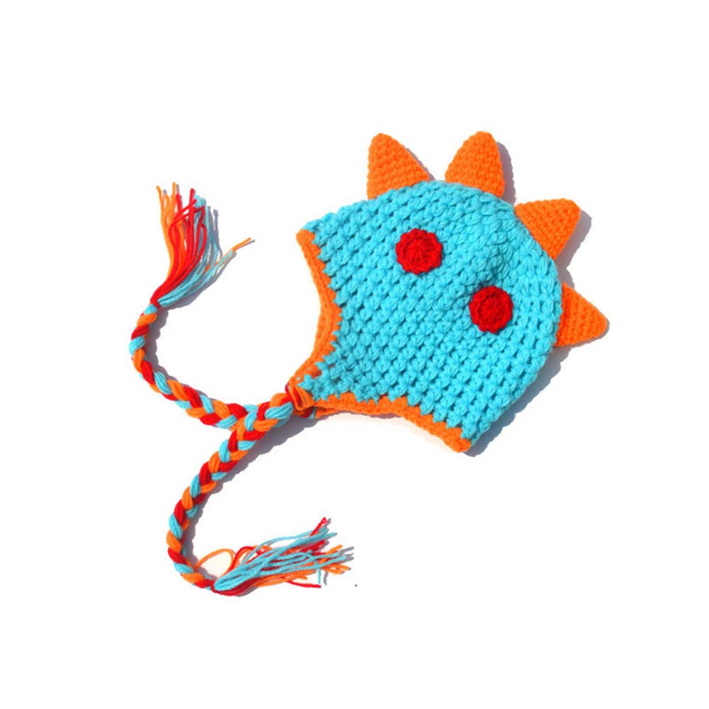 Lppgrace Newborn Baby Boy Photography Props Crocheted Dinosaur Outfit Handmade Photo Prop