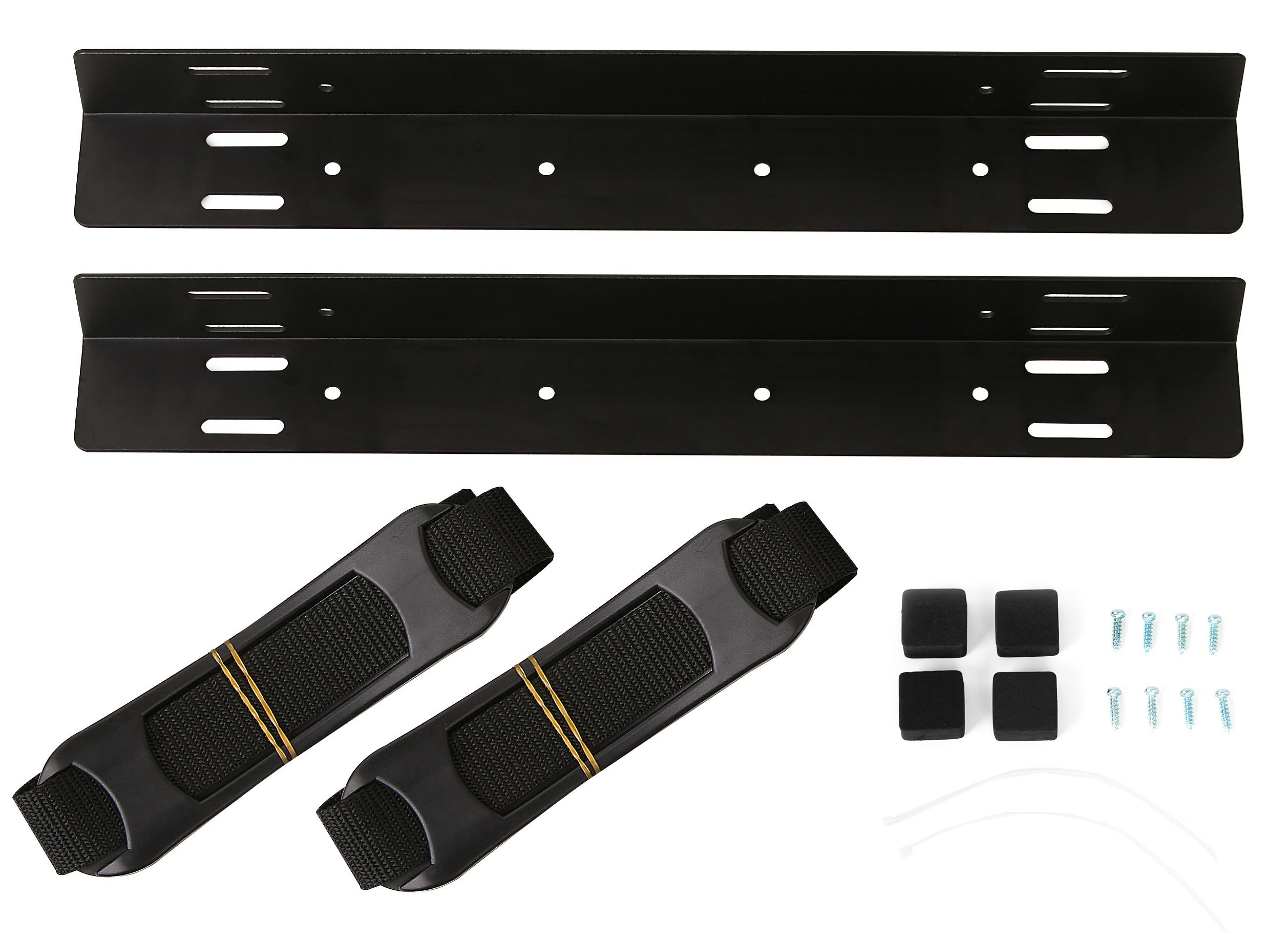 VIVO Under-Desk and Wall Mount PC Adjustable Strap and Steel Bracket Holder, Computer Case Carrier, Black, MOUNT-PC02S
