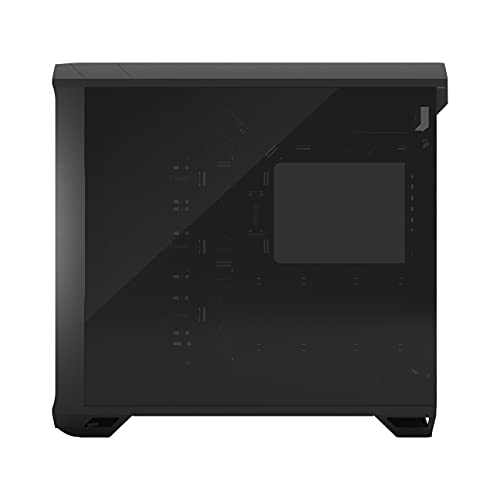 Fractal Design Torrent Black - Dark Tint Tempered Glass Side Panel - Open Grille for Maximum air Intake - Two 180mm PWM and Three 140mm Fans Included - Type C - ATX Airflow Mid Tower PC Gaming Case