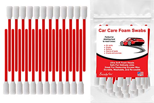 Swab-its® 24-Piece Package of Auto Detailing Car Care Foam Swabs: 87-7904 Made in The USA