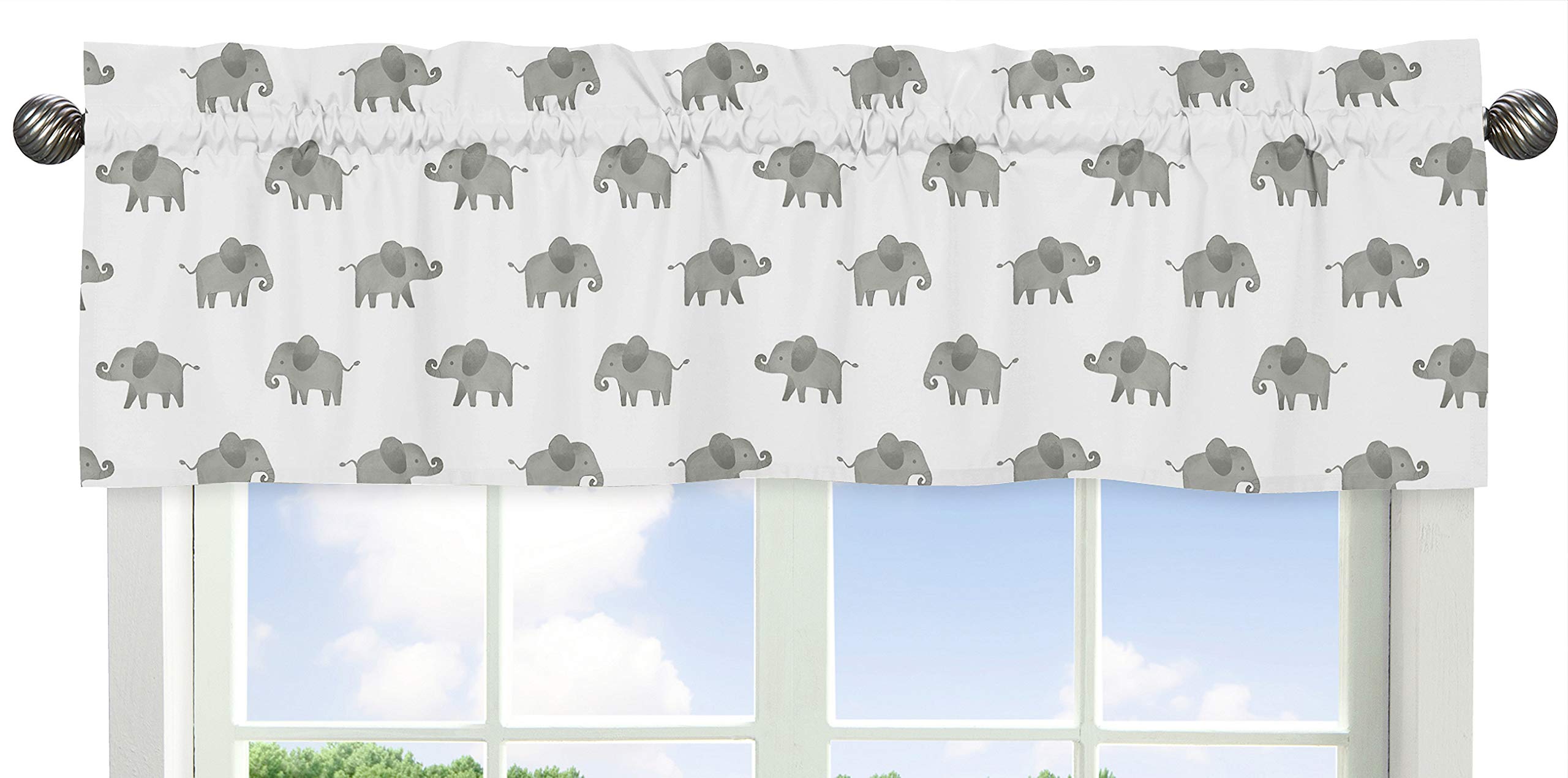 Sweet Jojo Designs Mint, Grey and White Watercolor Elephant Safari Baby Unisex Crib Bedding Set - 11 pieces