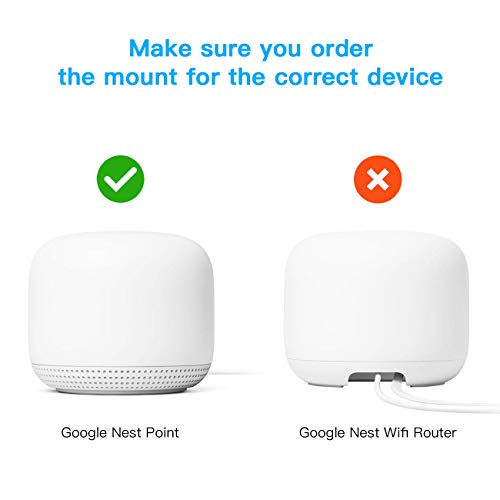 VOMENC 【3Pack Outlet Holder Only for Google Nest WiFi Point, No Tools Required and No Cord Clutter Easy Moved Holder Bracket Compatible with Google Nest WiFi Point (3PACK)