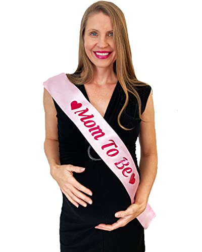Shimmer Anna Shine Baby Shower Sash (Pink)