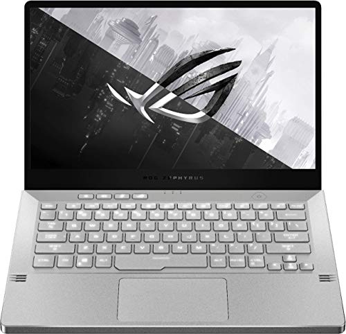 ASUS ROG Zephyrus G14 14" VR Ready 120Hz FHD Gaming Laptop,8Core AMD Ryzen 9 4900HS,16GB RAM,1TB PCIe SSD,Backlight,Wi-Fi 6,USB C,NVIDIA GeForce RTX2060 Max-Q,Win10 (Moonlight White) (Renewed)