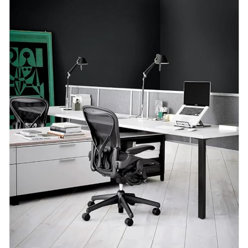 Aeron Herman Miller Office Chair| Rear and Forward Tilt Limiter| Adjustable Arms| Adjustable Posture Fit Back Support| Renewed