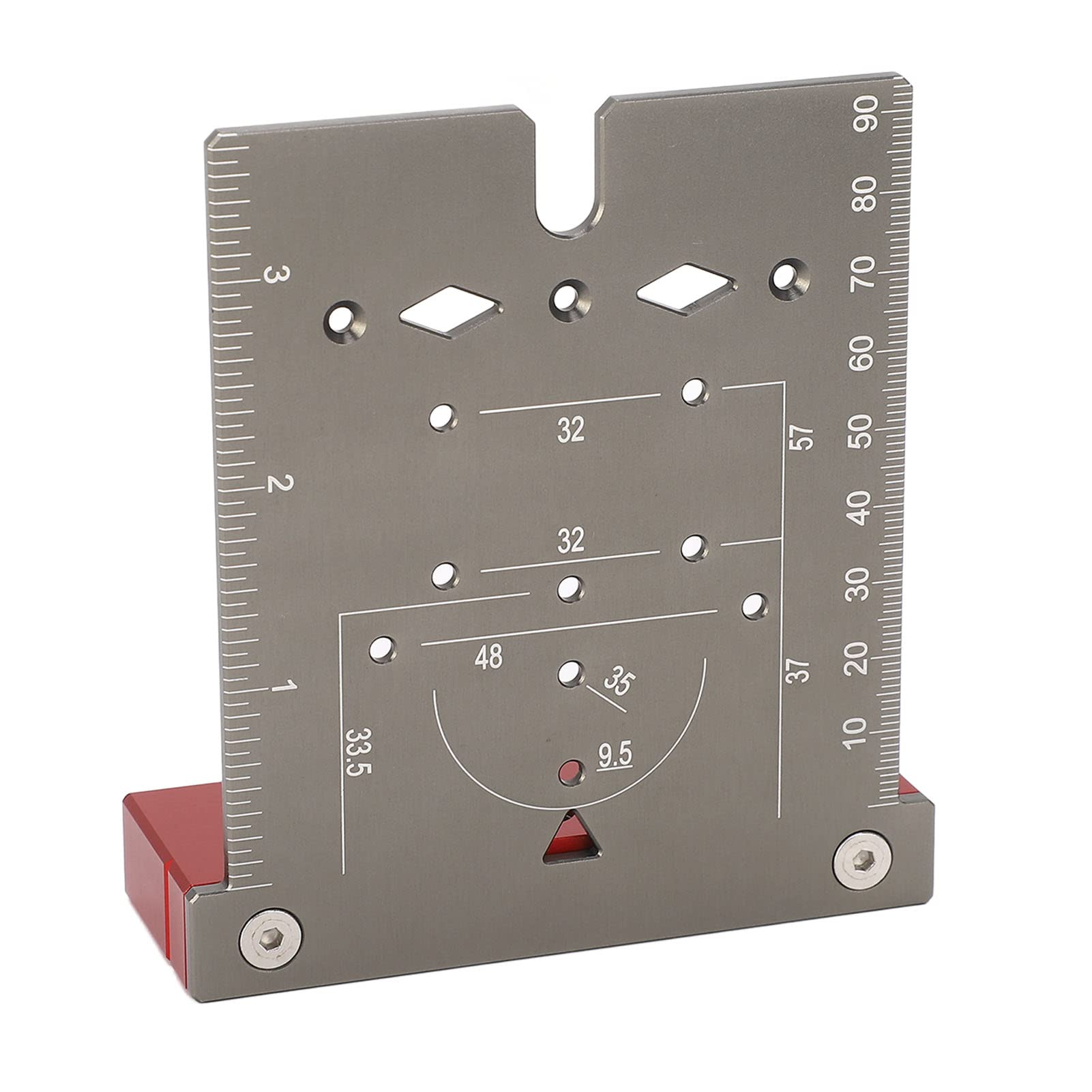 3 in 1 Aluminum Alloy Hinge Hole Drilling Guide Woodworking Tools, Professional Drilling Hole Puncher Locator Kit, Concealed Hinge Jig for Kitchen Cabinet Cupboard Door Hinge