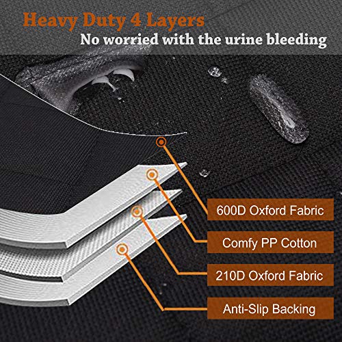 JSTHT Dog Seat Cover, 100% Waterproof Pet Seat Cover,Bench Car Seat Cover Protector Scratch Proof Nonslip Durable Soft Pet Back Seat Covers for Cars Trucks & SUVs