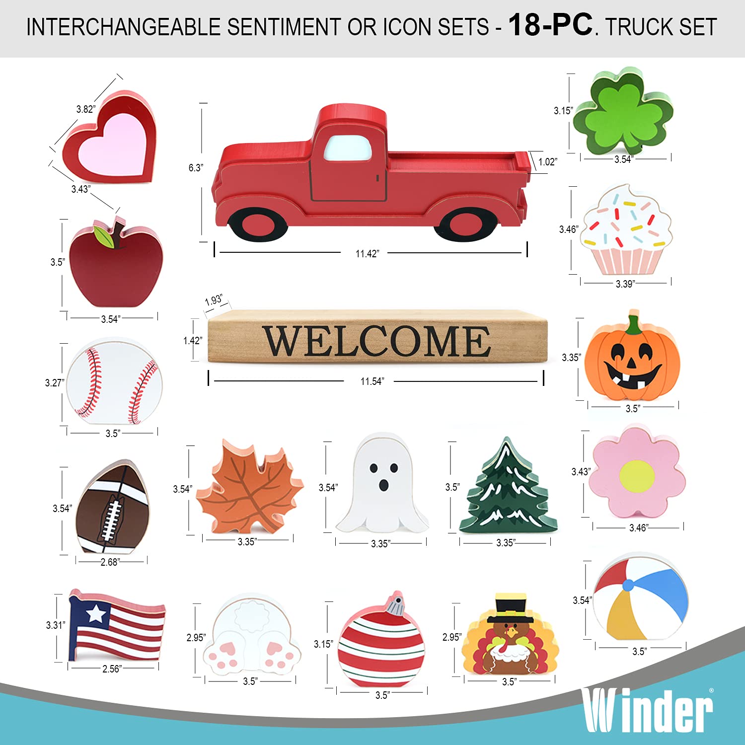 Beauty waterproof eye black 2-Side Block Seasonal Cutout Set with Interchangeable 16-Icons for Spring 4th-L8