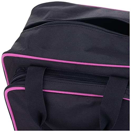 Janome 002DERBYTOTEBLK Small Sewing Machines Tote Bag, Canvas, for 1/2 and 3/4 size machines,black canvas