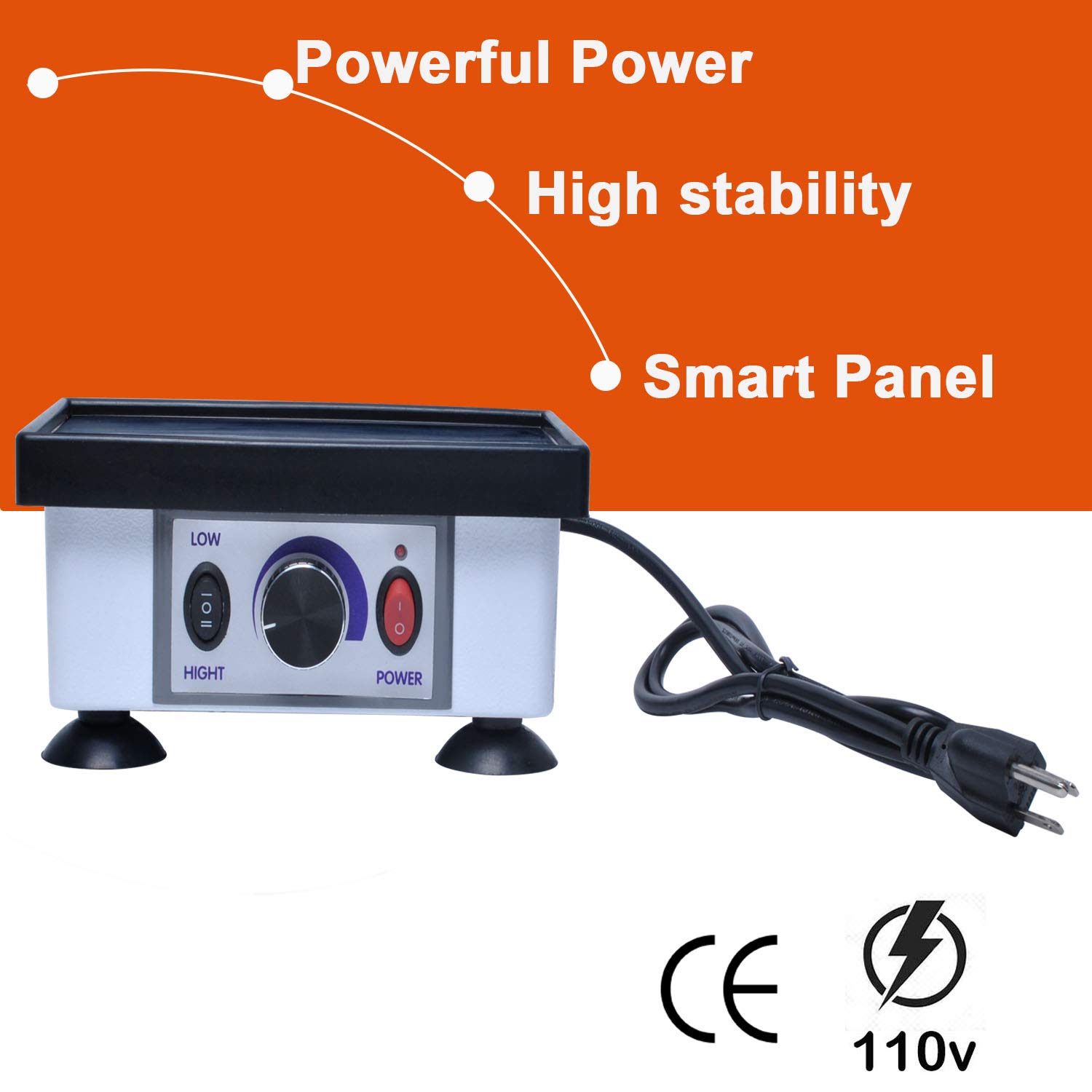 Lab Vibrator Square Quartet Vibrator, JT-51B Model Plaster Oscillator Gypsum Mixing Machine, 110V/120W Lab Equipment