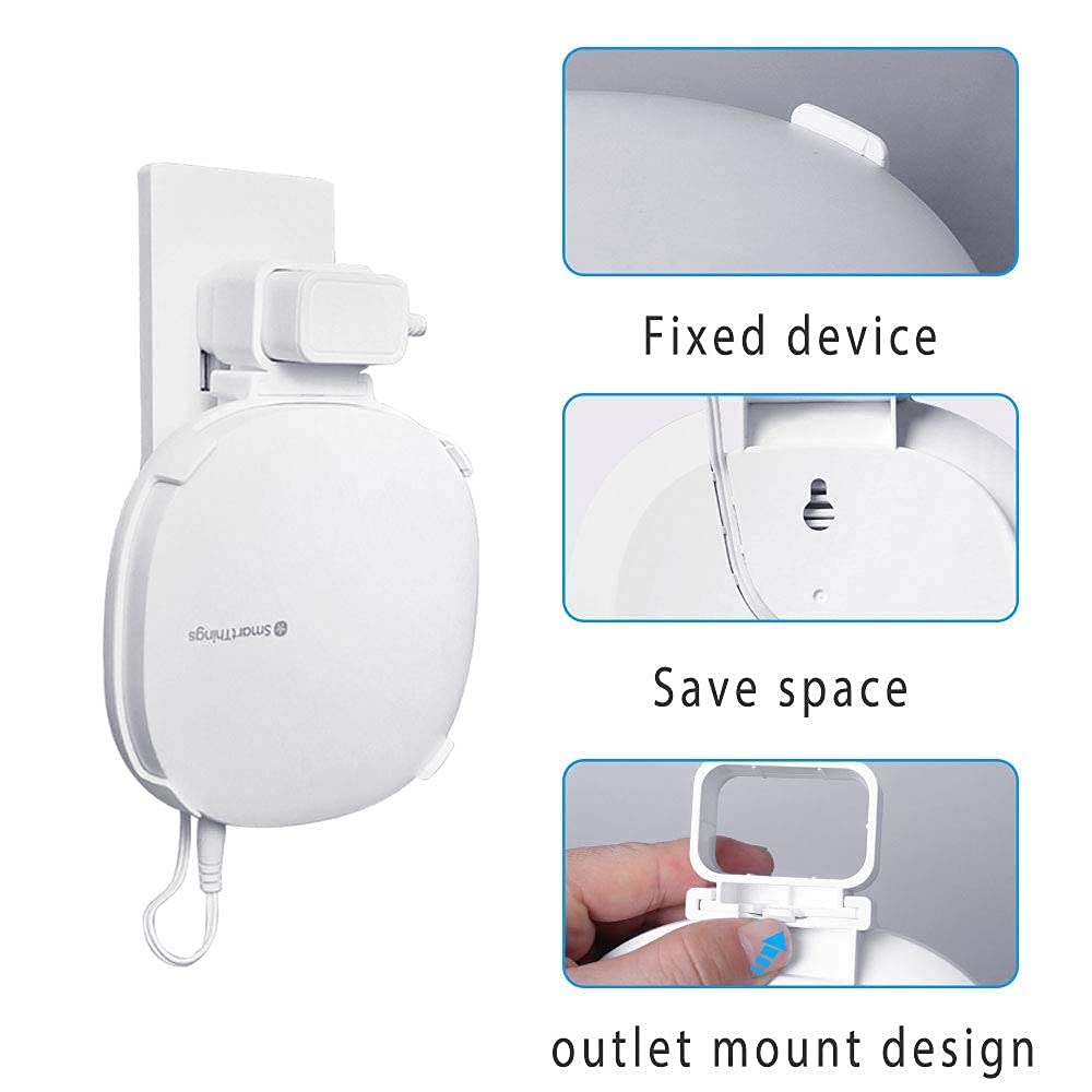 Koroao Outlet Holder Mount Only for Samsung SmartThings Hub 3rd Generation GP-U999SJVLGDA - Easy Installation and No Cord Clutter
