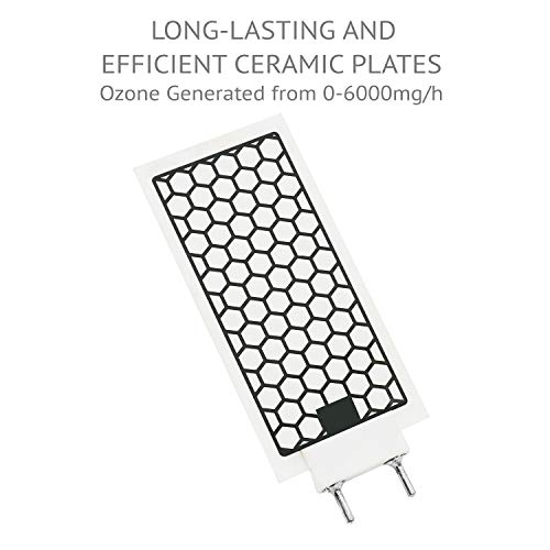 Ivation Ozone Generator Air Purifier, Powerful Compact Unit Deodorizes, Sanitizes & Improves Indoor Air Quality Up To 4000 Sq. Ft. - for Dust, Pollen, Pets, Smoke & More