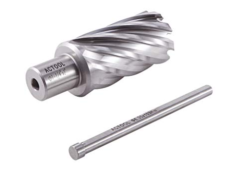 ACTOOL 1-1/4" Diameter × 2" Depth of Cut HSS ANNULAR Cutter with 3/4'' Weldon Shank
