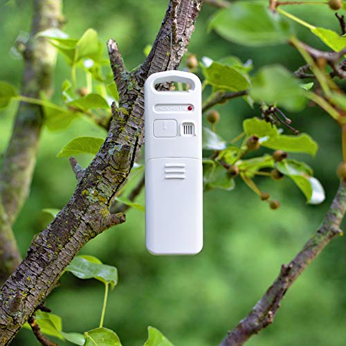 AcuRite 00611 Indoor Outdoor Thermometer with Wireless Temperature Sensor & Hygrometer White Small