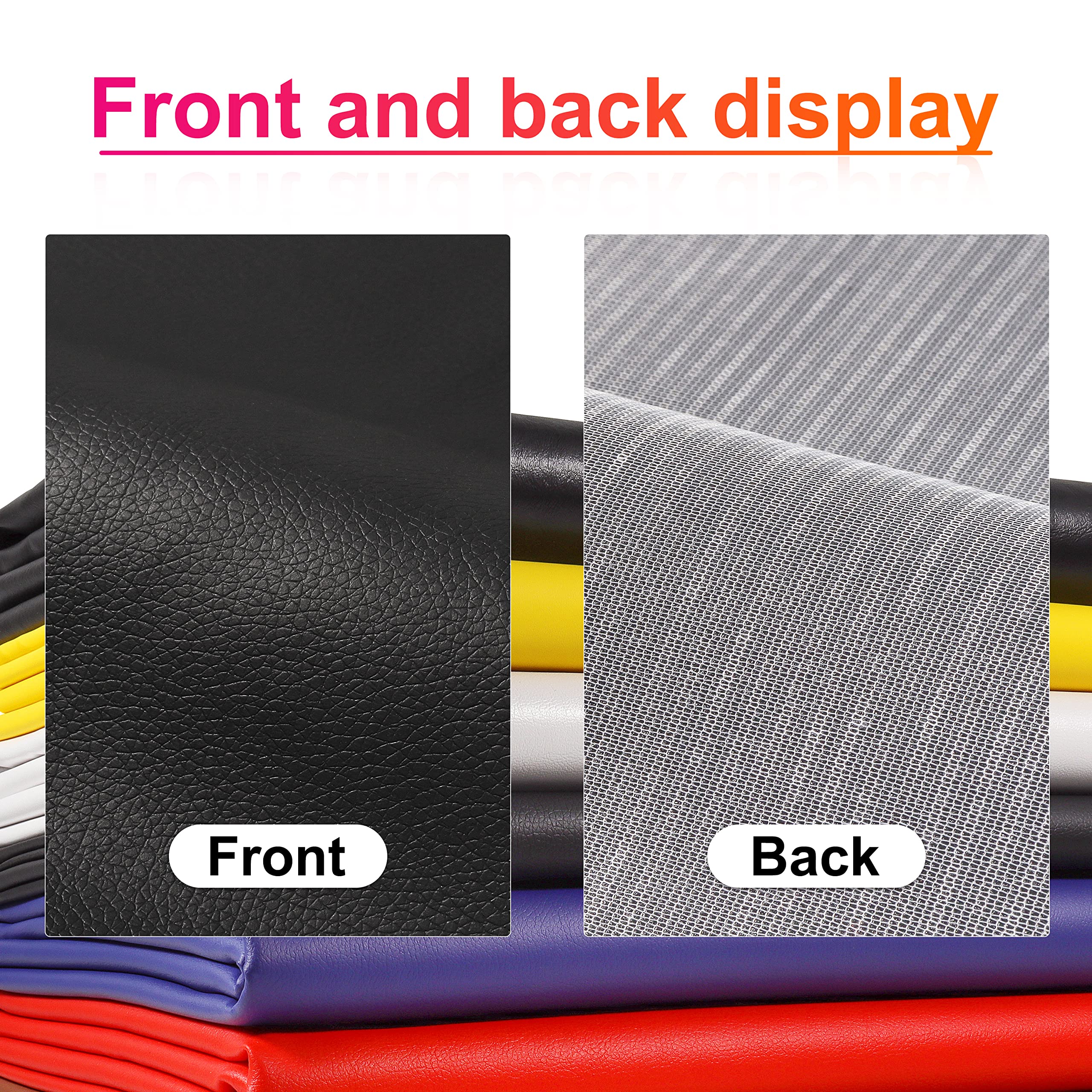 Marine Vinyl Upholstery Faux Leather: Meneng Black Grain Faux Leather 54"x36" Marine Vinyl Fabric Waterproof Durable for DIY Upholstery Boat Car Sofa