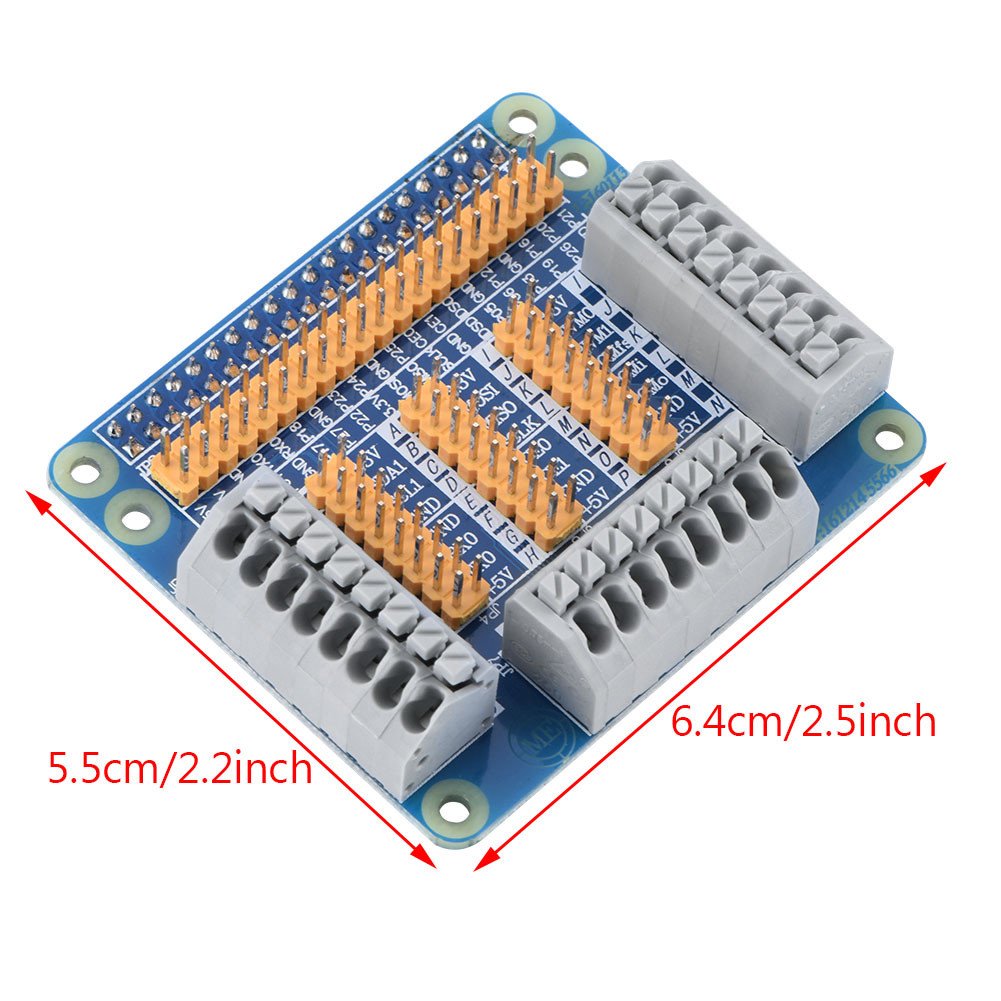 fosa Raspberry Pi 3 Pi 2 Pi Model B GPIO Expansion Extension Board One Row to Three Rows GPIO Multifunction Interface Module with Screws & Jumber for Raspberry Pi 2 3 B
