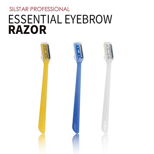 SILSTAR MADE IN KOREA RAZOR BLADE 6pcs - Exfoliating Dermaplaning. Eyebrow Trimmers Razor, Facial Shaver Face Precision Razor Blade Dermaplaning Razors Tool, Eyebrow Shaper Face Hair Remover