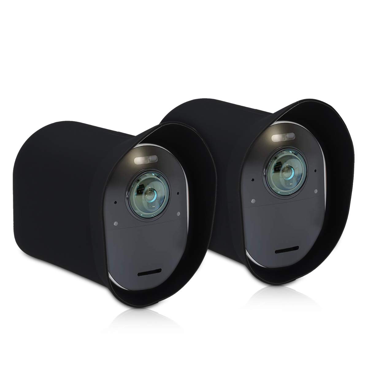 kwmobile 2X Skin Compatible with Arlo Ultra/Arlo Pro 3 / Pro 4 - Silicone Security Camera Case Outdoor CCTV Cover - Black