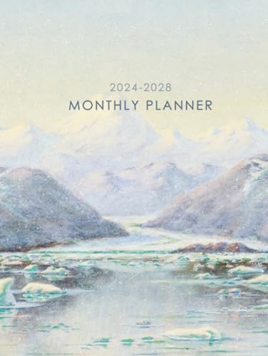 2024-2028: Monthly Planner Five Years Agenda & Organizer from January 2024 to December 2028 Watercolor HardCover