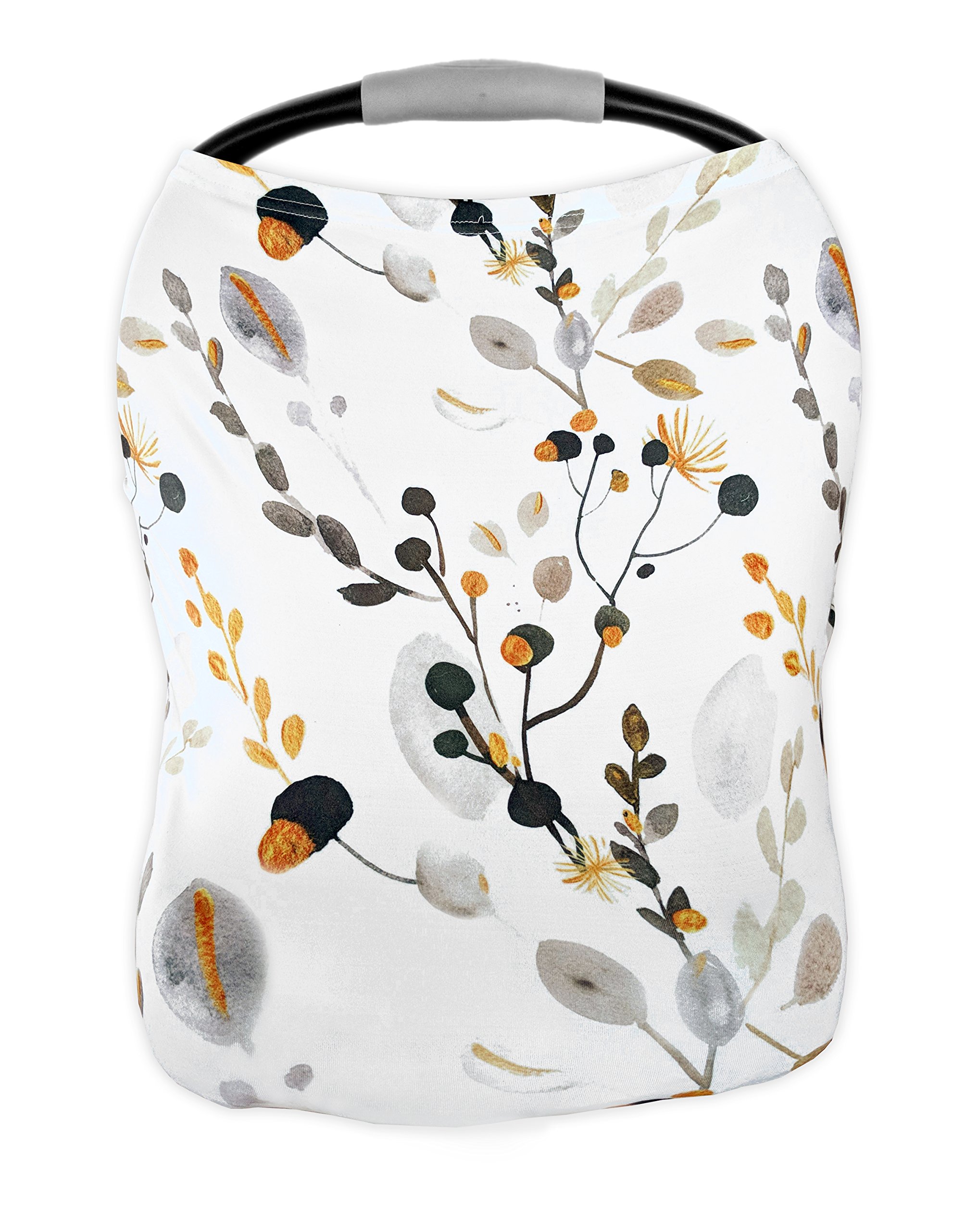 Pobi Baby Car Seat Covers and Nursing Cover - Soft and Stretchy Unisex Pattern (Luxury)