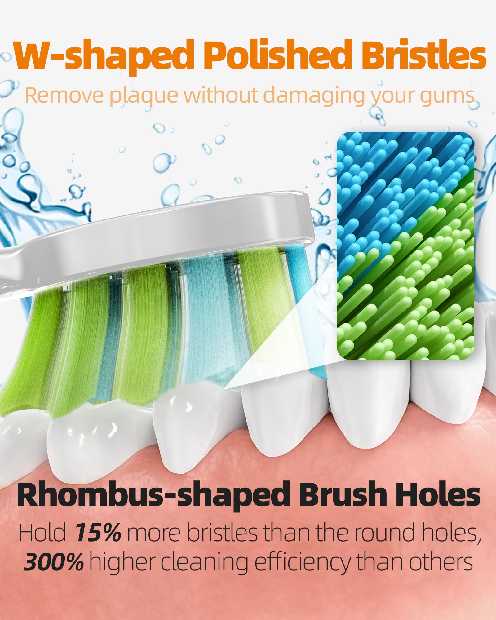 7AM2M Rechargeable Sonic Electric Toothbrush AM100 Pack