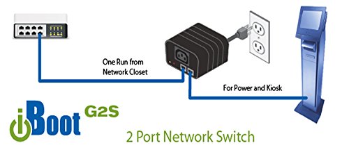 Dataprobe iBoot-G2S Web IP Power Switch, 12 AMPs at 105-125 VAC, Built-in 2 Port Network 10/100 Switch, Remote Power Switch, Cloud Controlled. Remote Devices Remotely