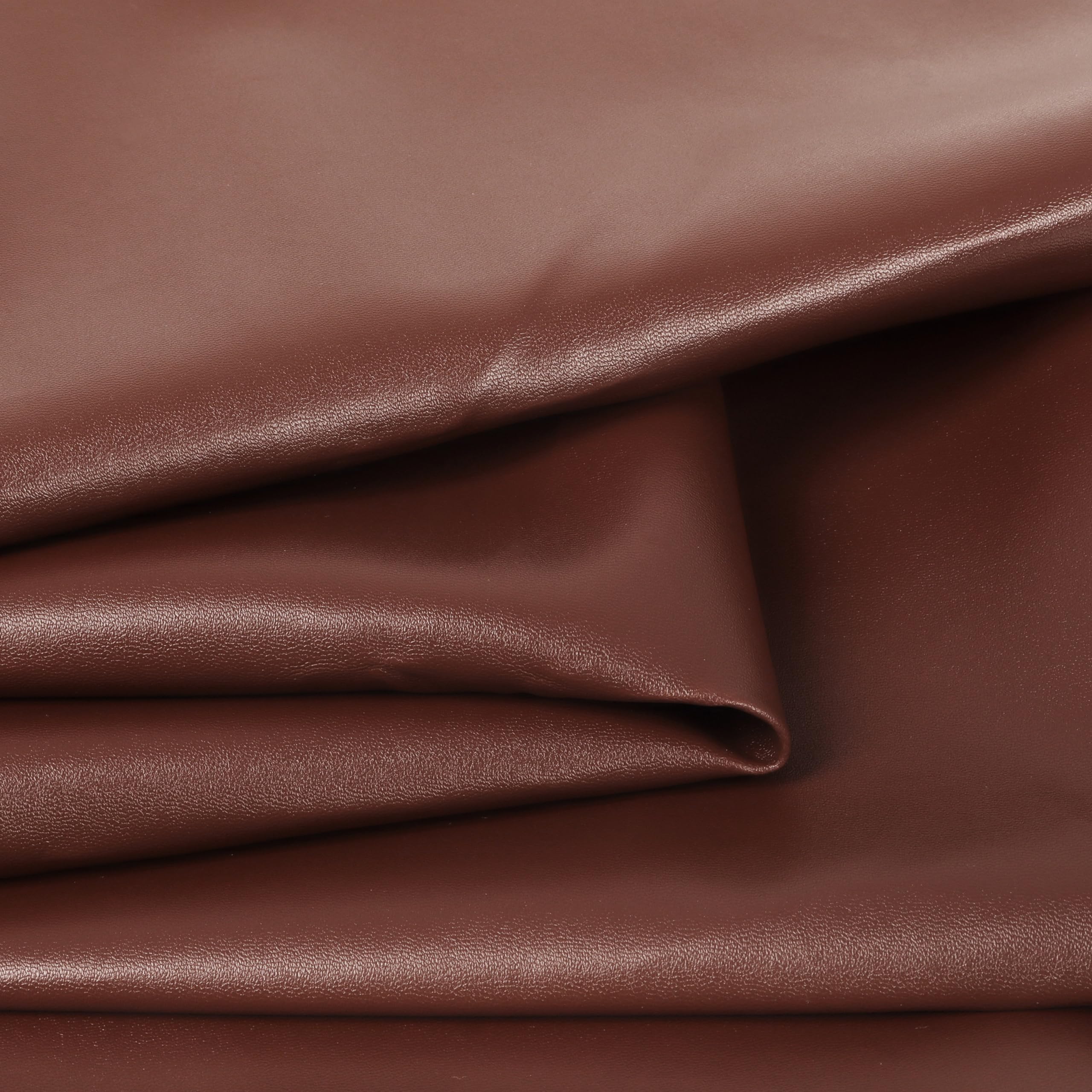 FUNCOLOR Black Faux Leather Upholstery: 54" x 36" Soft Synthetic PU Faux Leather by The Yards