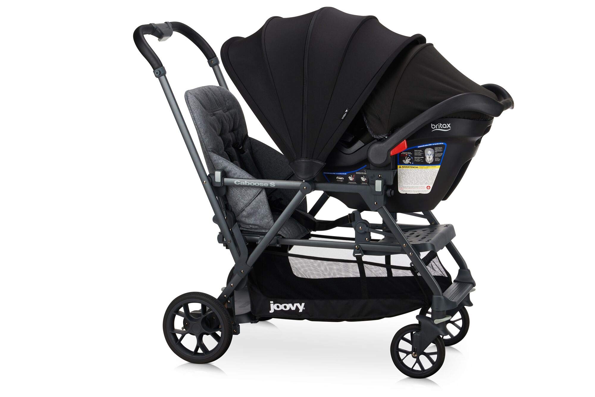 Joovy Caboose S Car Seat Adapter, ONLY Compatible with The Caboose S and Caboose RS Strollers, Works with Select Britax/BOB B-Safe Car Seats
