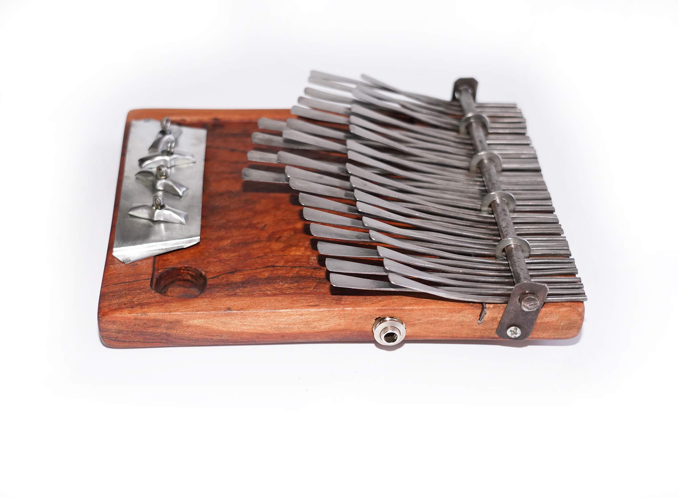 37 Key Shona Njari ELECTRIC Mbira - Triple Sensor Pickup - Finger Piano Kalimba Handmade in Zimbabwe