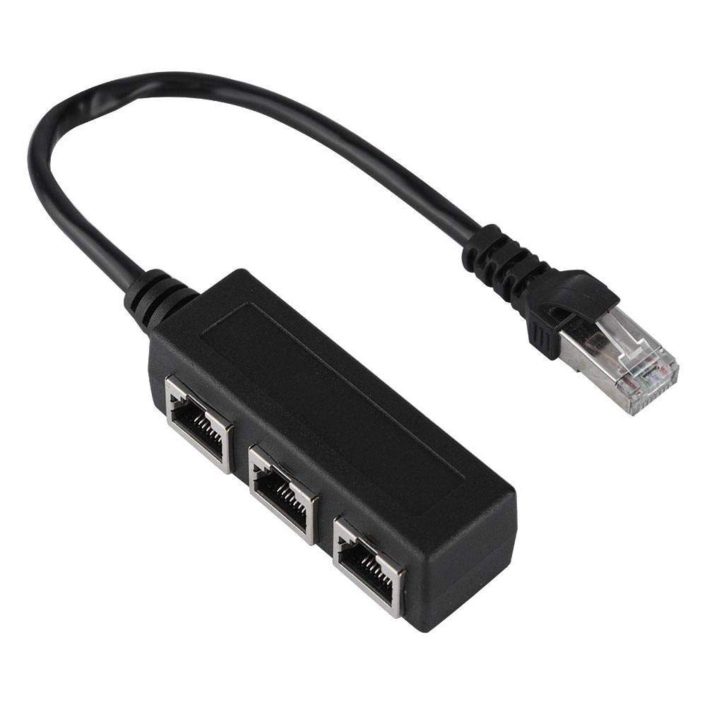 Network Splitter Adapter Network Adapter Ethernet Splitter, thernet Cable Adapter, for Router TV Box