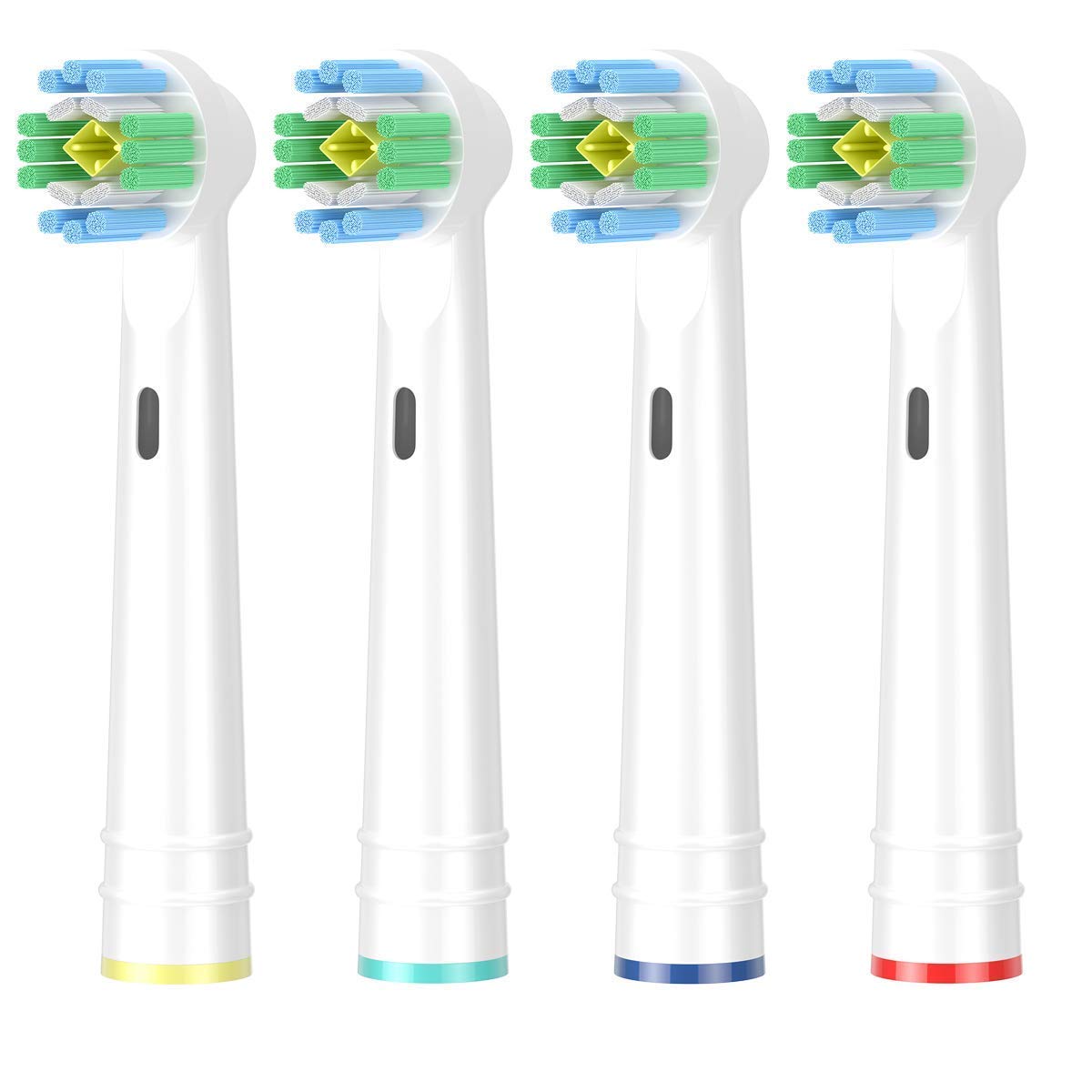 Replacement Brush Heads, Compatible with Braun 3D White Oral-B Electric Toothbrush - Pack of 4