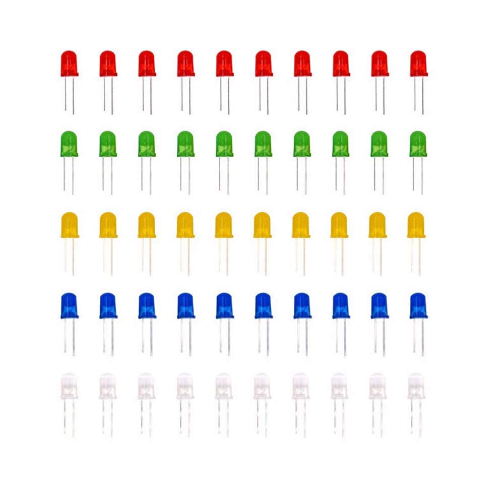 Electronics Basic Component Starter Kit with Breadboard Power Supply Jumper Wires Resistors Capacitors LED Compatible with Arduino Raspberry Pi Prototype