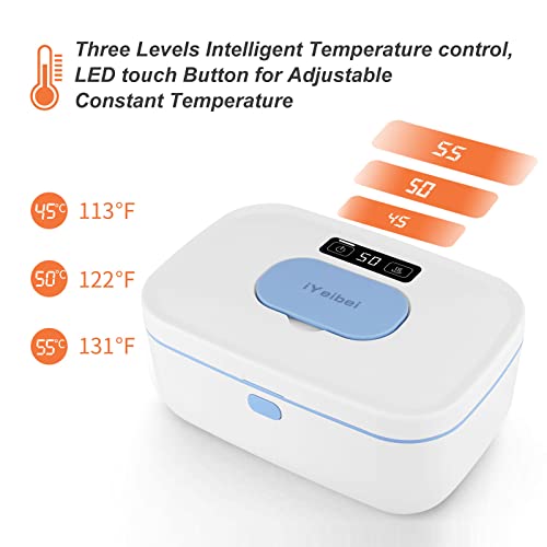 Wipe Warmer,Baby Wipe Warmer - Wet Wipe Warmer Baby is Super Fast Top Heating System with Constant Temperature, LED Display Shows Precise Temperature(White Blue)