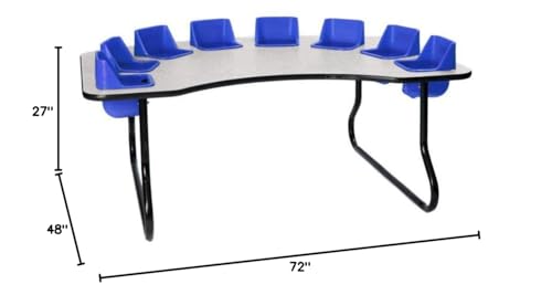 Toddler Table 8 Seat Table, 27" Tall