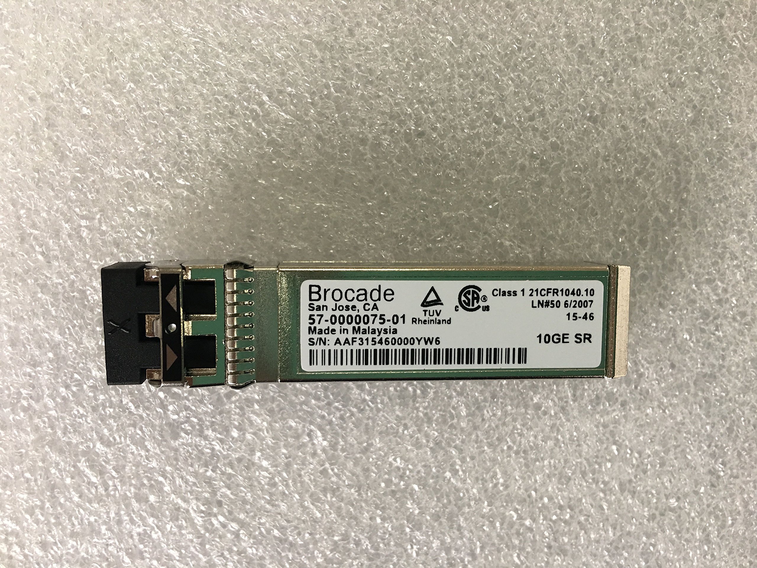 Brocade SFP+ 10G SR 850nm 300m Fiber Optic Transceiver 57-0000075-01 - Lots of 8
