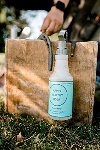 Happy Healthy Hoof Cleaner - Natural Thrush Treatment for Clean Hooves - 16 Ounce Heavy Duty Spray Bottle