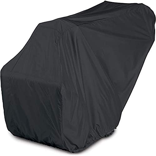 ALLOMN Snow Blower Covers 300D Polyester Fabric Waterproof Dustproof SnowBlower Cover with Elastic Bottom Hem Portable Bag Design for Most Electric Snow Blowers