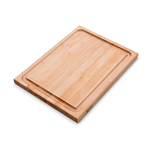 John Boos CB1054-1M2418150 Cutting Board, 24 Inches x 18 Inches x 1.5 Inches, Maple with Juice Groove