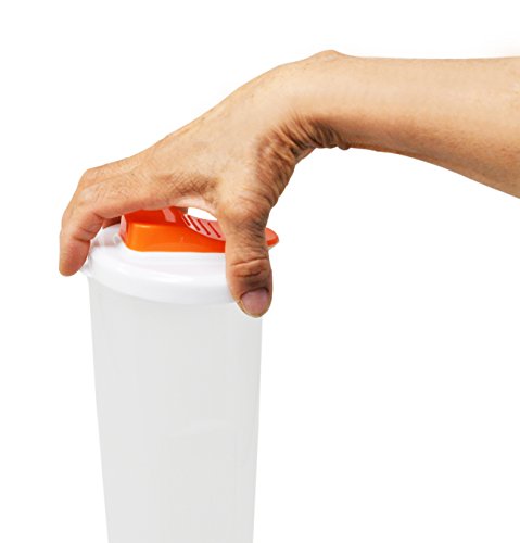Home-X Slim Line Pitcher, Slim Design Fits Perfectly in Tight Spaces (3" x 2.75" x 12")