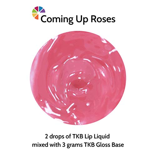 TKB Lip Liquid Color|Liquid Lip Color for TKB Gloss Base, DIY Lip Gloss, Pigmented Lip Gloss and Lipstick Colorant, Made in USA (1floz (30ml), Coming Up Roses)