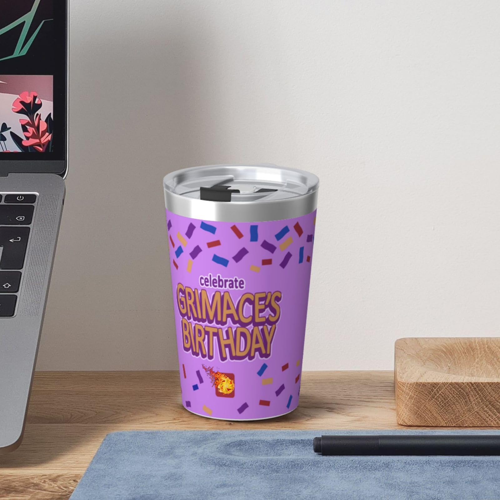 20oz Stainless Steel Tumbler, Insulated Personalized Cups, Coffee Mugs with Lid for Ice & Hot Drink